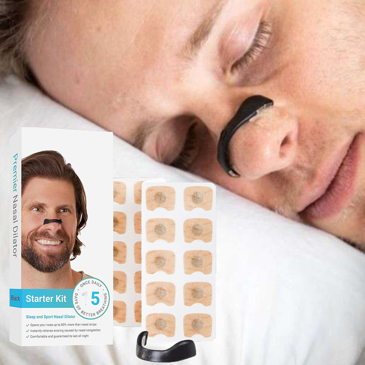 Stop Snoring & Boost Sleep Quality – Magnetic Nasal Dilators